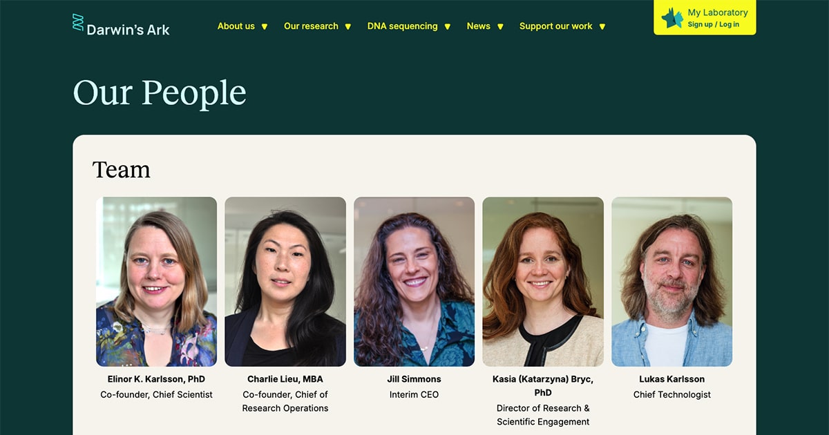 Our Team | Darwin's Ark